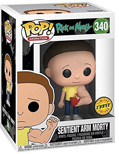 Funko Pop! Animation: Rick and Morty - Bloody Sentient Arm Morty Chase Variant Limited Edition Vinyl Figure (Includes Compatible Pop Box Protector Case)