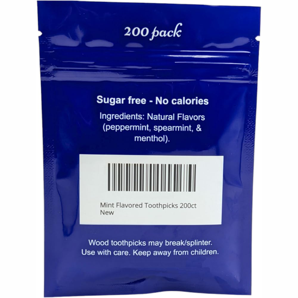 Mint Flavored Toothpicks 200ct