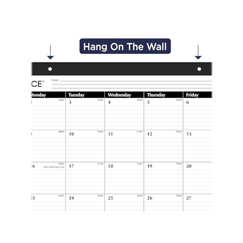 AT-A-GLANCE 2024 Desk Calendar, Desk Pad, 21-3/4" x 17", Large, Ruled Blocks, Monthly (SK240024)