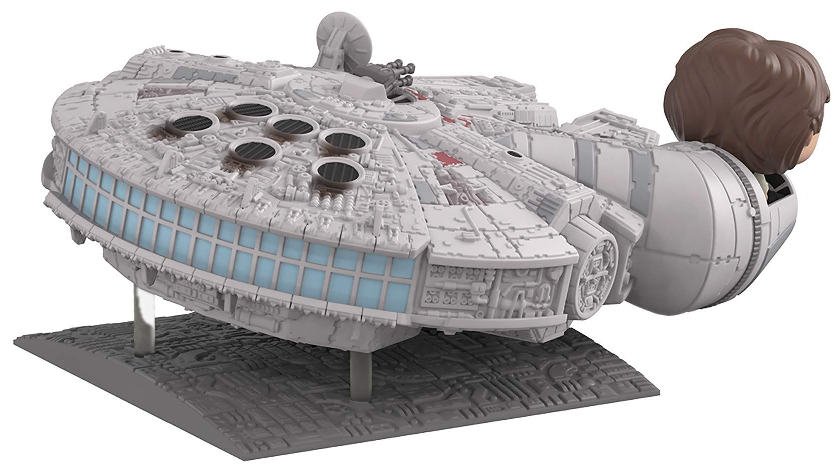 Funko Pop! Deluxe: Star Wars - Millennium Falcon with Han Solo Vinyl Figure, (Amazon Exclusive)