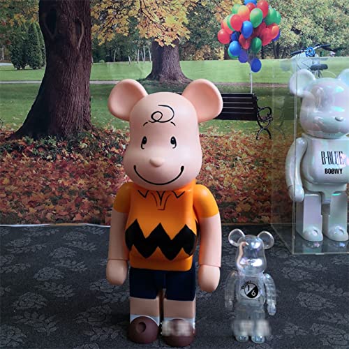 Bearbrick 400%/1000% Violent Bear Building Blocks Bear Peanut Model Figurine Collectible Toy Gift Fashion Ornament Statue B,1000%(70CM)