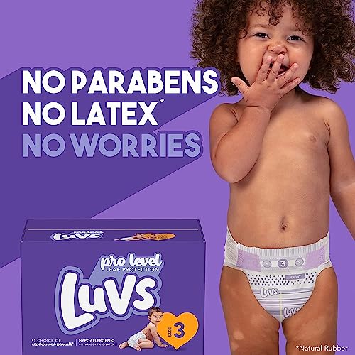 Luvs Size 3 Baby Diapers, Platinum Protection Bluey Diapers for Day & Night, Size 3, 34 Count (Packaging May Vary)