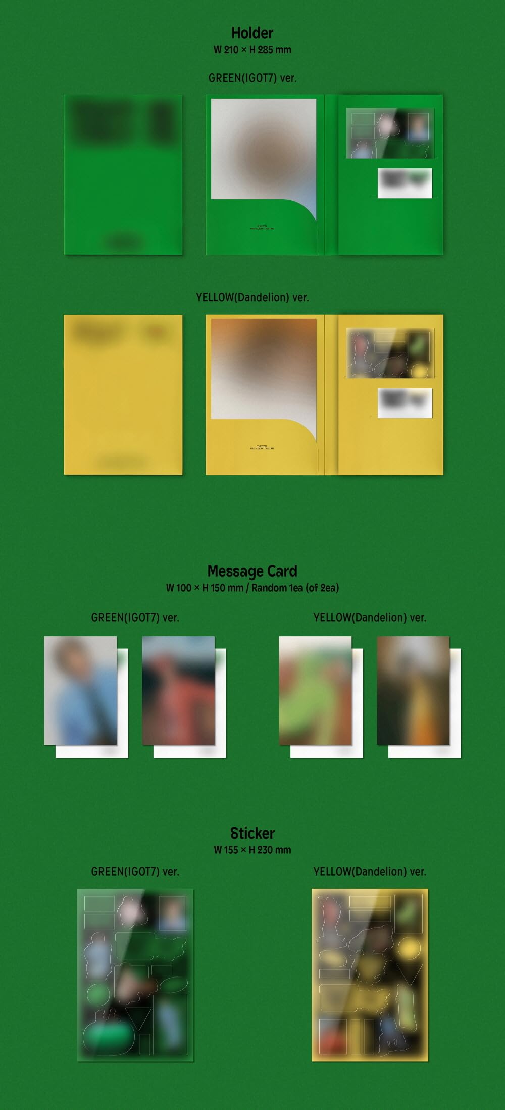 Dreamus YUGYEOM GOT7 - TRUST ME (Vol.1) Album (2 ver. SET), CMDC12004
