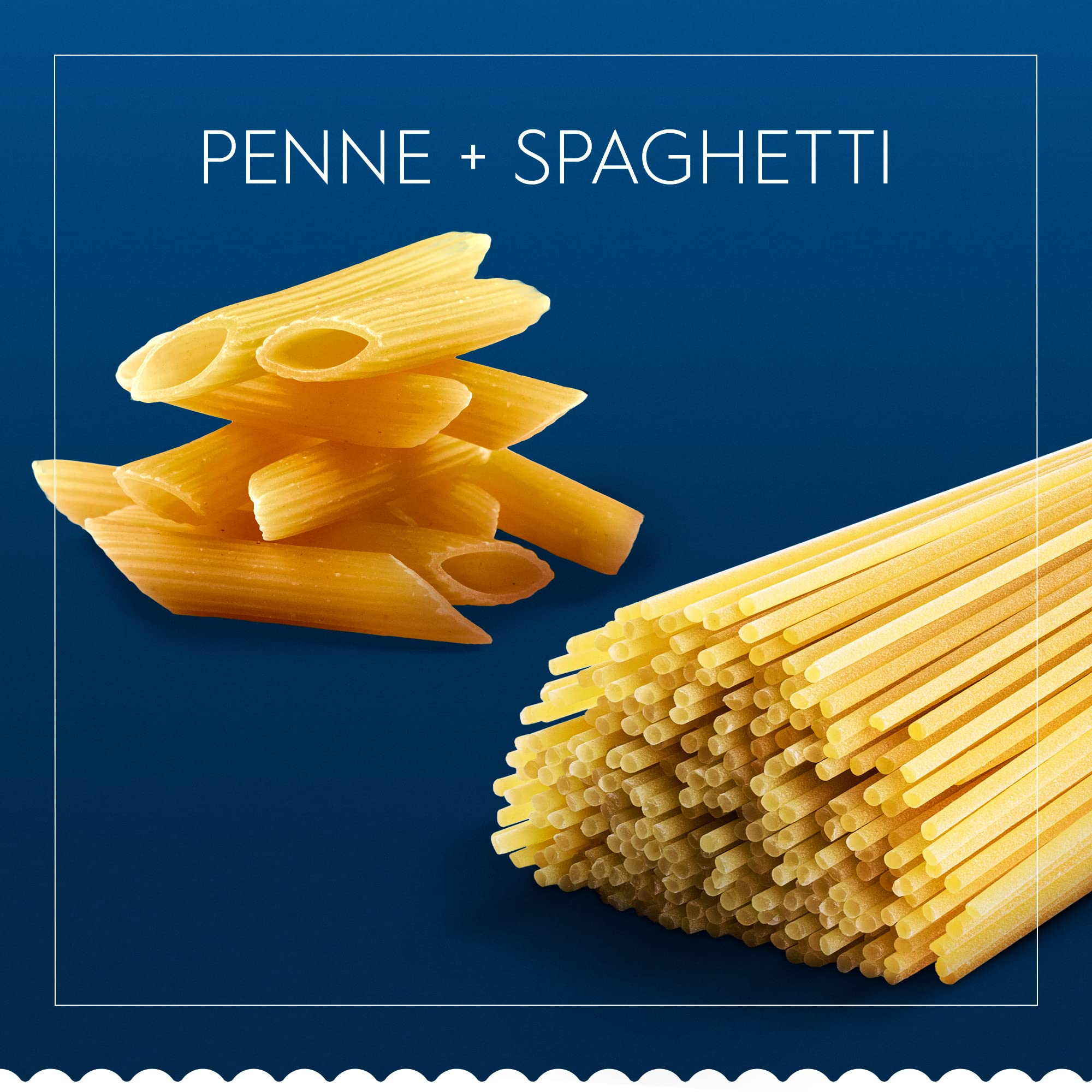 Barilla Penne Pasta & Spaghetti Pasta Variety Pack, 16 oz. Boxes (Pack of 8) - Non-GMO Pasta Made with Durum Wheat Semolina - Kosher Certified Pasta