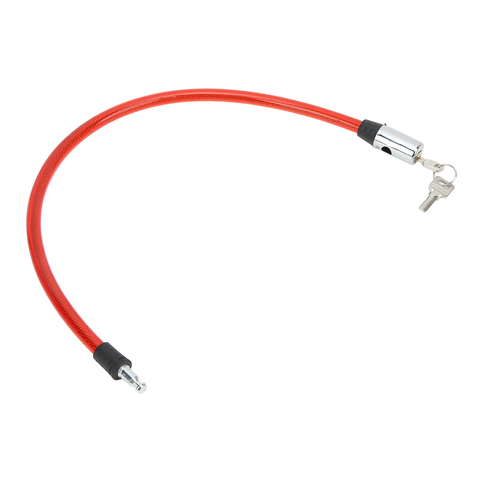 Beaswhca Mountain Bike Lock Cable Rugged Steel Wire Mountain Bike Motorcycle Door Lock Cable(red)