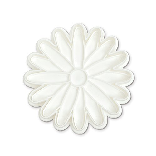 Bakelicious Daisy Plunger Cutter, White , 2.25 x 3.5 x 3.5 inches