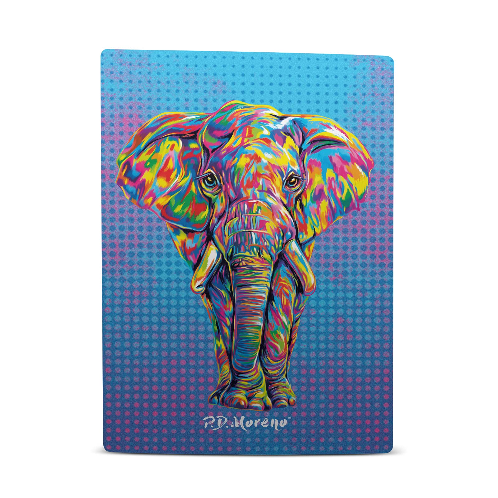Head Case Designs Officially Licensed P.D. Moreno Elephant Animals II Vinyl Faceplate Sticker Gaming Skin Decal Compatible With Sony PlayStation 5 PS5 Digital Edition Console and DualSense Controller
