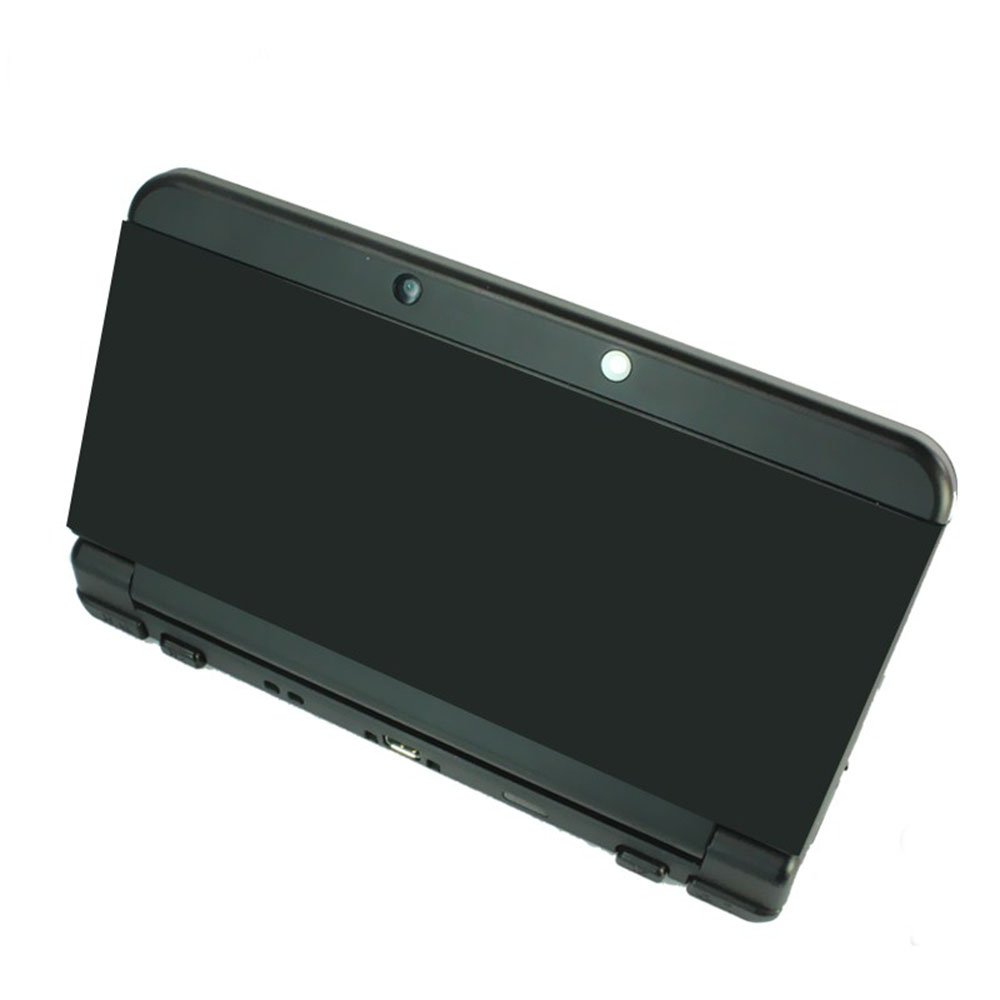 Ambertown for Nintendo New 3DS 2015 Version Front Back Faceplate Plates Upper & Back Battery Housing Shell Case Cover (Black)