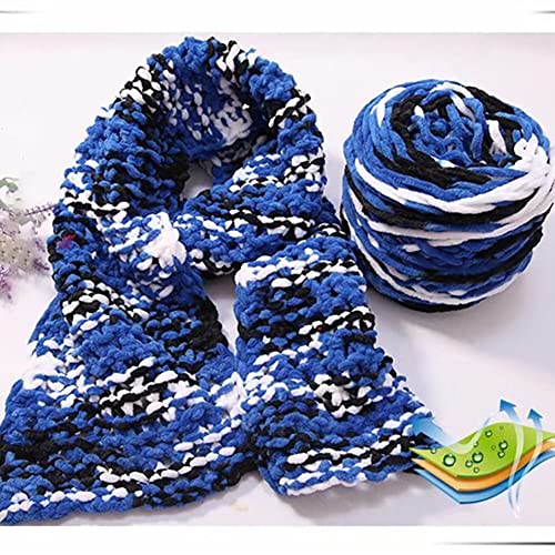Chenille Chunky Yarn Arm Knitting Thick Velvet Crochet Yarn Fluffy Soft Chenille Knitting Yarn for Crocheting Blankets Stuffed Animals Bags Hats Gloves Slippers, 165g