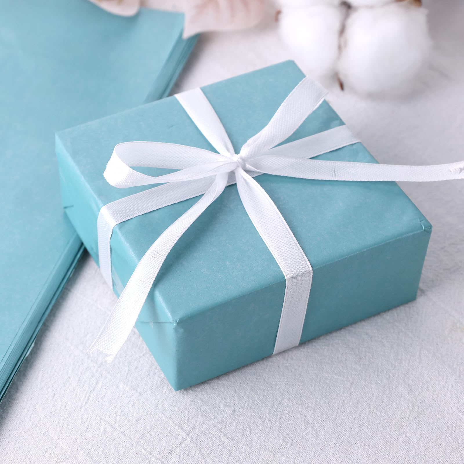 Koogel 86PCS Metallic Teal Tissue Paper, 14 x 20 Inch Gift Wrapping Paper Craft Tissue Paper Bulk for Birthday DIY Project Wedding Holidays
