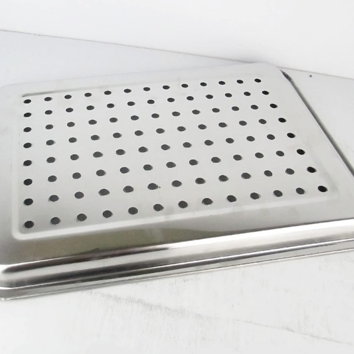 BESTonZON Drip Tray Stainless Steel Tea Drinks Serving Tray Hollow Tea Tray Serving Tray for Tea Serving Tray, Tea