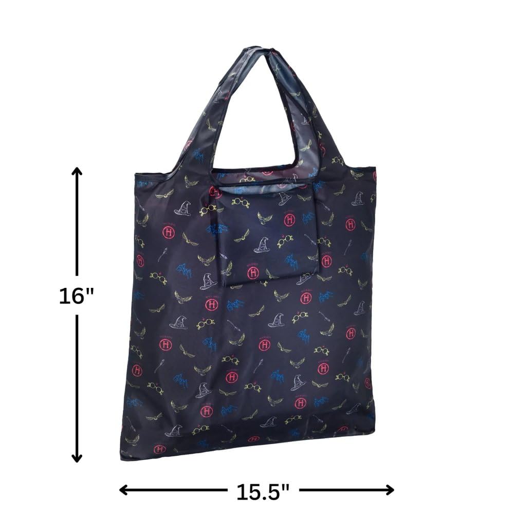 Amscan Spooky Harry Potter Trick-Or-Treat Bag - 16" x 15.5" (1 Pc.) - Perfect for Halloween and Horror-themed Parties