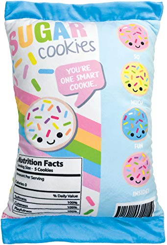 iscream Play with Your Food! Cookie Time Fleece Play Pillow Set with Embroidered Accents