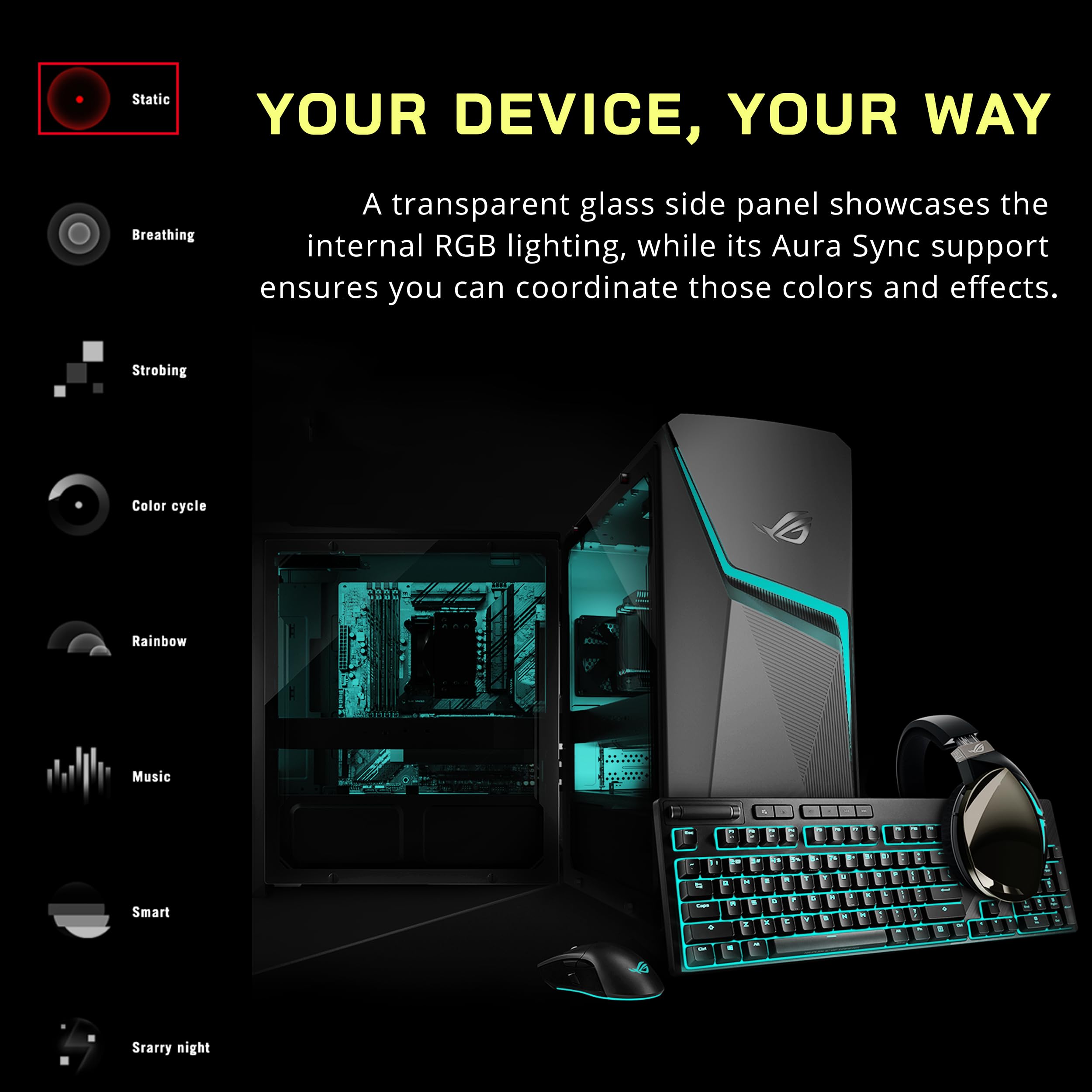 ASUS ROG Gaming Desktop, Intel Core i5-11400F Processor, 16GB DDR4 RAM, 512GB PCIe SSD, NVIDIA GeForce GTX 1660TI 6GB DDR6, WiFi 6, Win 11, Grey, 32GB Hotface USB Card