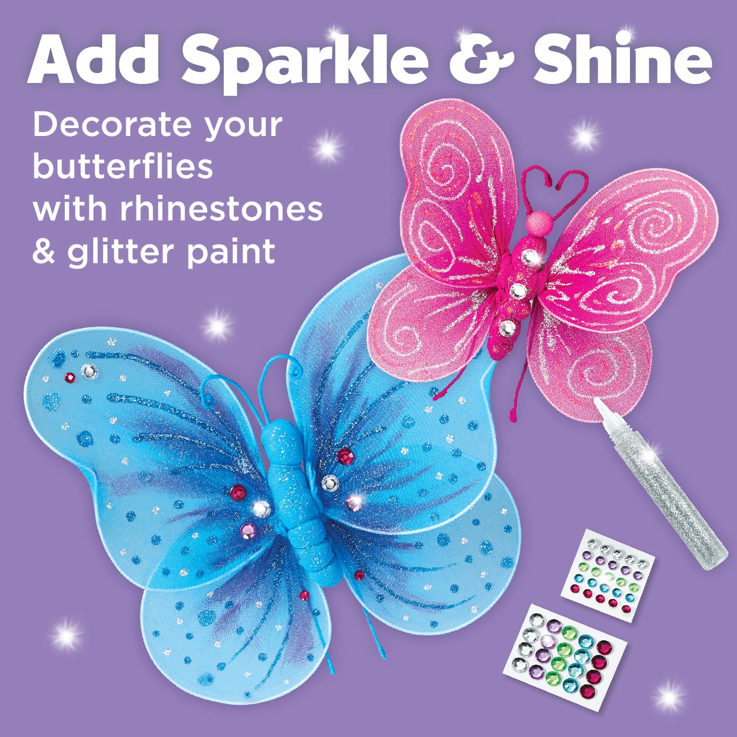 Creativity for Kids Beautiful Butterflies - Make Your Own Butterfly Wall Art & Decor (Packaging May Vary)