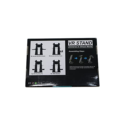 AMVR Compatible with Quest 2 Stand, Upgraded Heavier VR Headset Display Stand Holder and Controller Mount Station for Quest 2/Quest 1/Rift/Rift S and Touch Controllers Accessories (White) [video game]