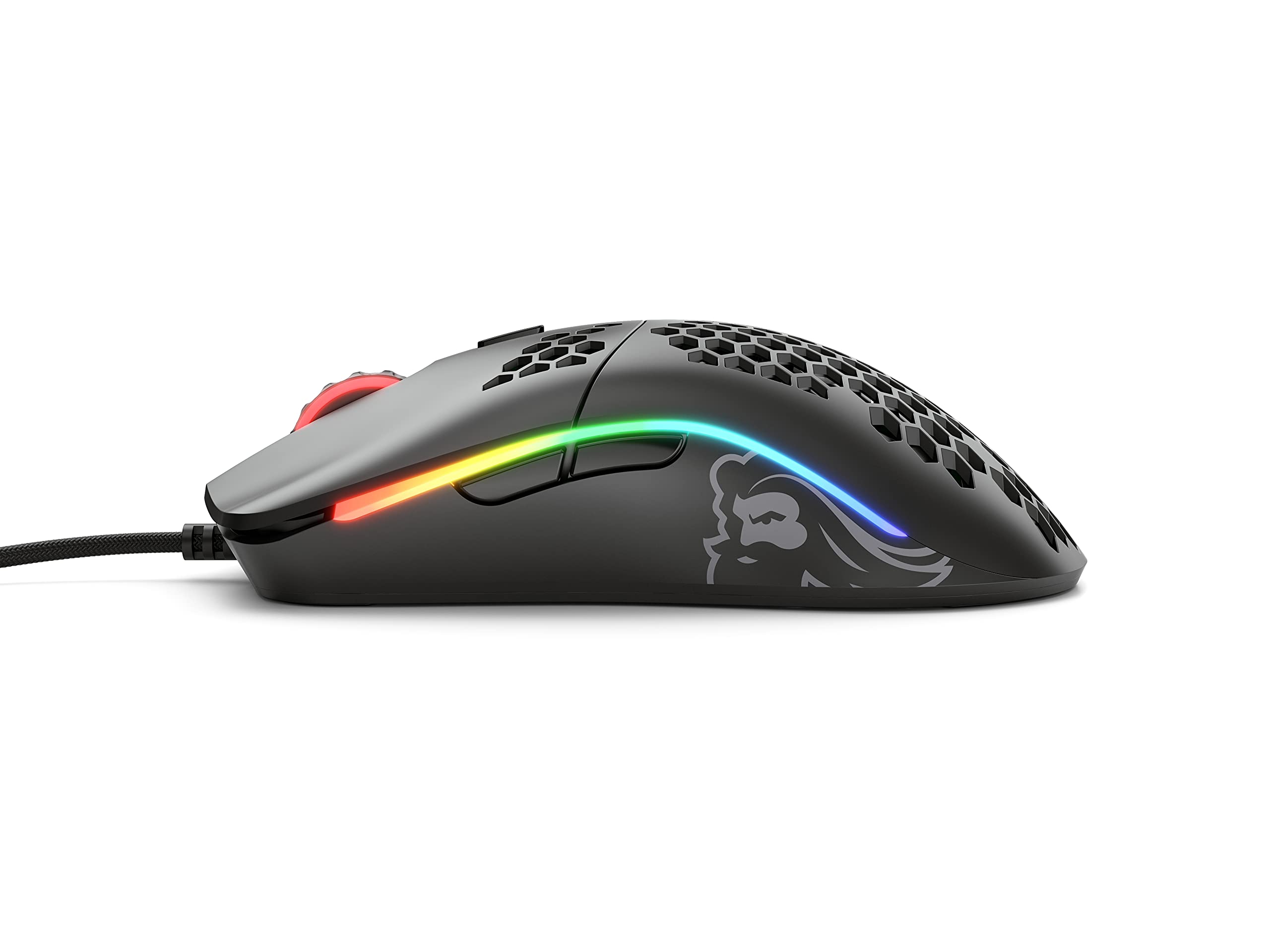 Glorious PC Gaming Race, Model O Wired Gaming Mouse 67g Superlight Honeycomb Design, RGB, Pixart 3360 Sensor, Omron Switches, Ambidextrous - Matte Black (RENEWED)