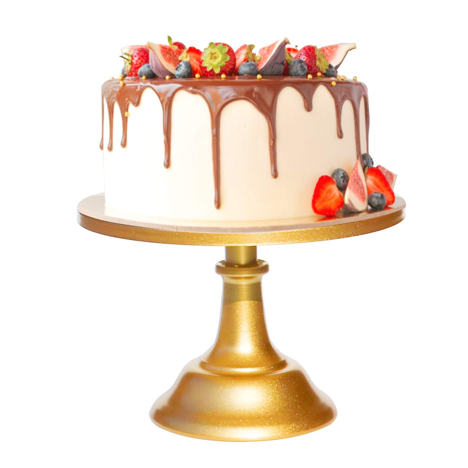 ATRDTO 4pcs Iron Cake Stands Set Cake Holder for Wedding Birthday Baby Shower Gold (Gold)