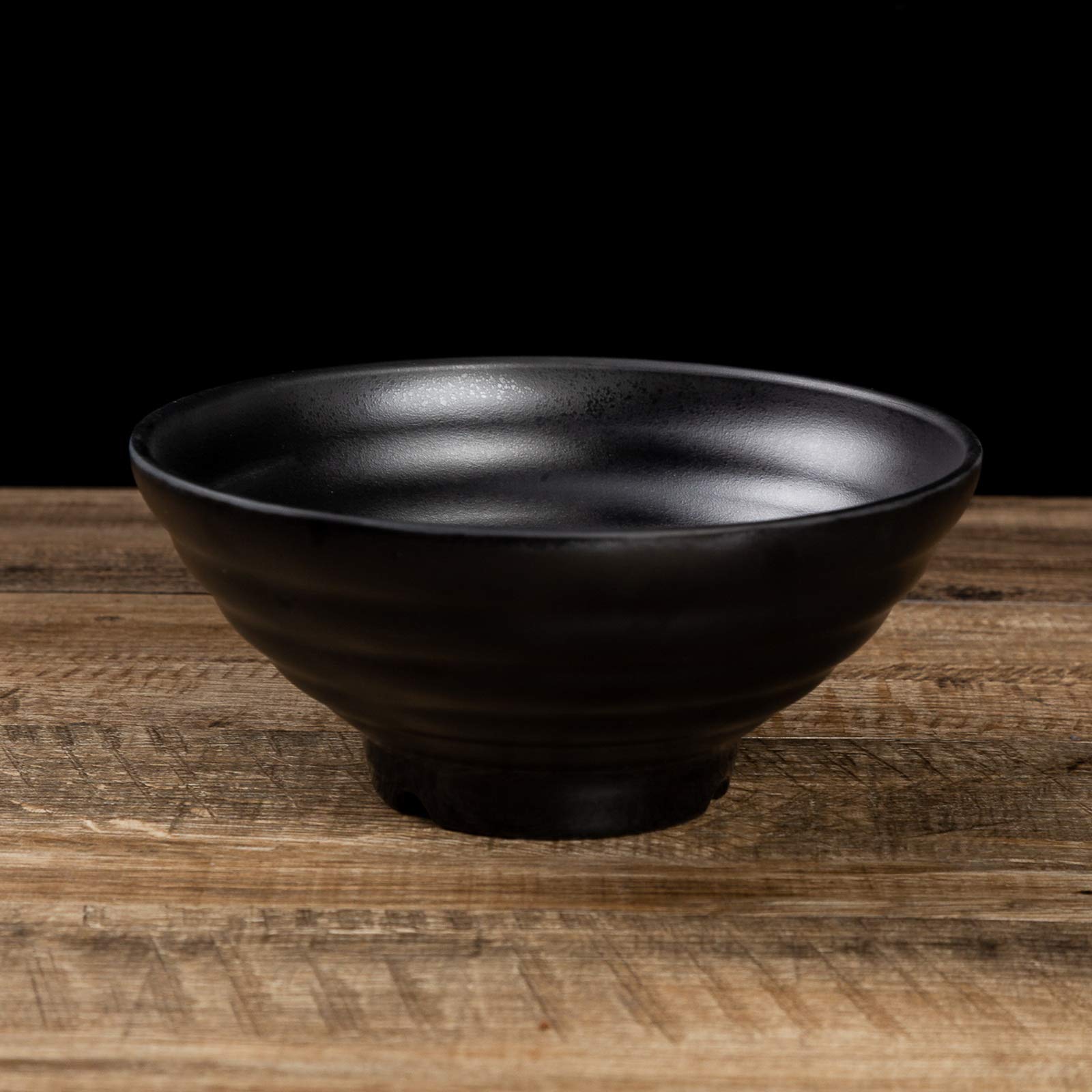 Asian Home 60 Ounce Large Melamine Japanese Ramen Noodle Soup Bowl Hard Plastic Dishware for Udon Soba Pho Asian Noodles - 8.66" x 4.33" (4 Bowls)