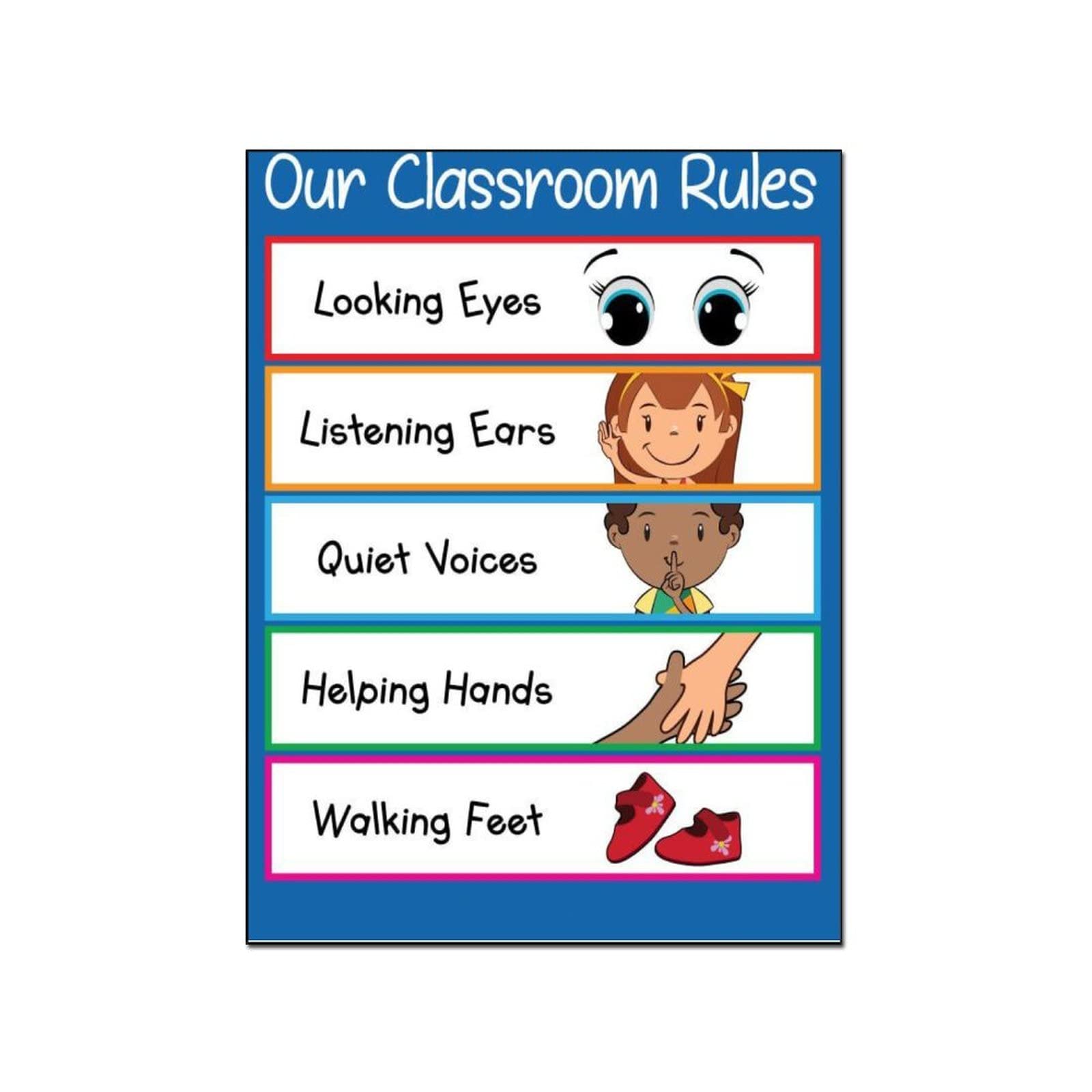 AOMACA Classroom Posters Preschool Classroom Rules Classroom Rules, Classroom Poster, Preschool RulesCanvas Painting Wall Art Poster Bedroom Living Room Decor8x10inch(20x26cm), 8x10inch(20x26cm)