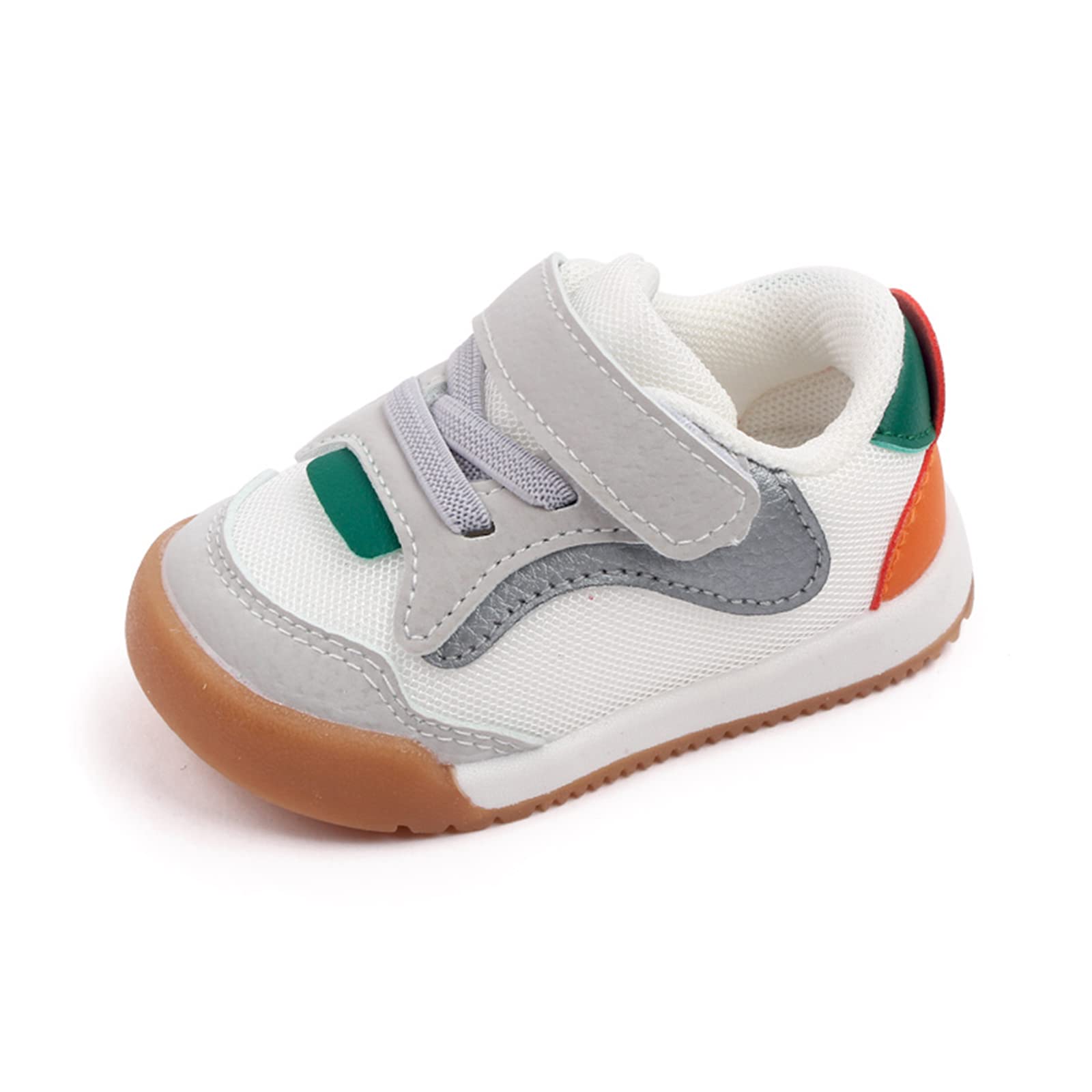 Baby Boy Girl Shoes Infant Non Slip Sneakers Breathable Lightweight Toddler First Walking Shoes 6 12 18 24 Months(6-12 Months, C-Green)