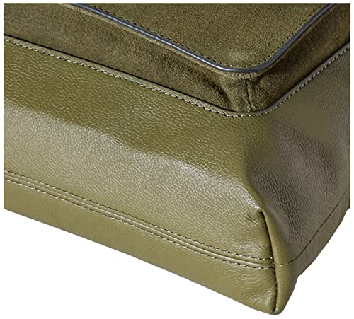 Fossil Women's Kinley Leather Large Crossbody Purse Handbag, Green Moss