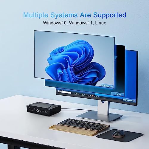 BASOARO AMD Ryzen 9 Mini PC 32GB RAM Mini PC Windows 11 Pro Ryzen 9 5900HX Small Form PC 1TB SSD HD DP Type-C Triple Display I226-V (2.5G) LAN 4K UHD TPM 2.0 Built-in Fan VESA Mount Mini Computer