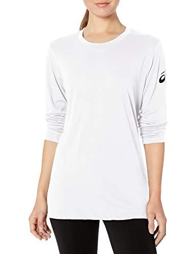 ASICS Circuit 2 Long Sleeve Top, Team White, Large