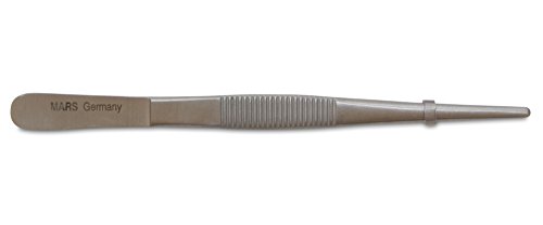 Mars Professional Stainless Steel Anatomical Thumb Tweezers, 5" Length