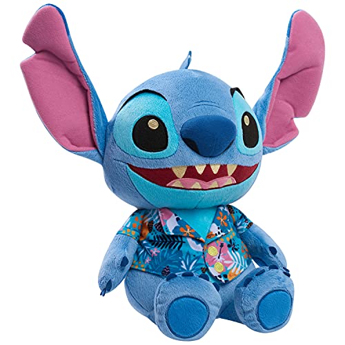Disney’s Lilo & Stitch 13-Inch Large Stitch Plushie Stuffed Animal, Tropical Theme, Alien, Kids Toys for Ages 2 Up by Just Play