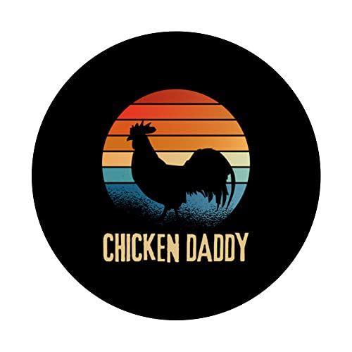 Chicken Daddy Shirt Funny Farm Life Gifts for Poultry Farmer PopSockets Swappable PopGrip