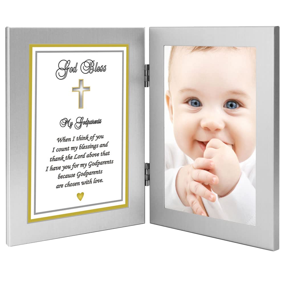 Baptism Present for Godparents from Godchild, Sweet Poem from Godson or Goddaughter, Add 4x6 Inch Photo