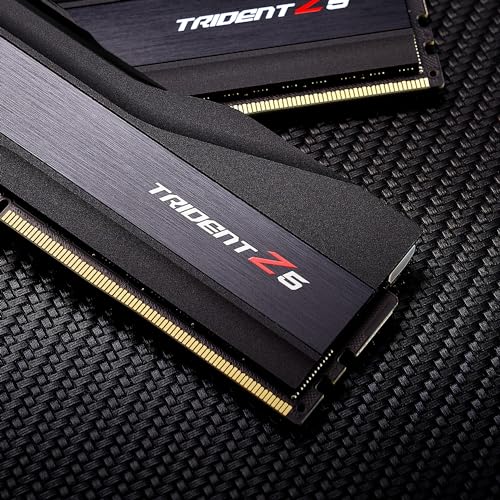 G.SKILL Trident Z5 Series (Intel XMP 3.0) DDR5 RAM 32GB (2x16GB) 6400MT/s CL32-39-39-102 1.40V Desktop Computer Memory UDIMM - Matte Black (F5-6400J3239G16GA2-TZ5K)