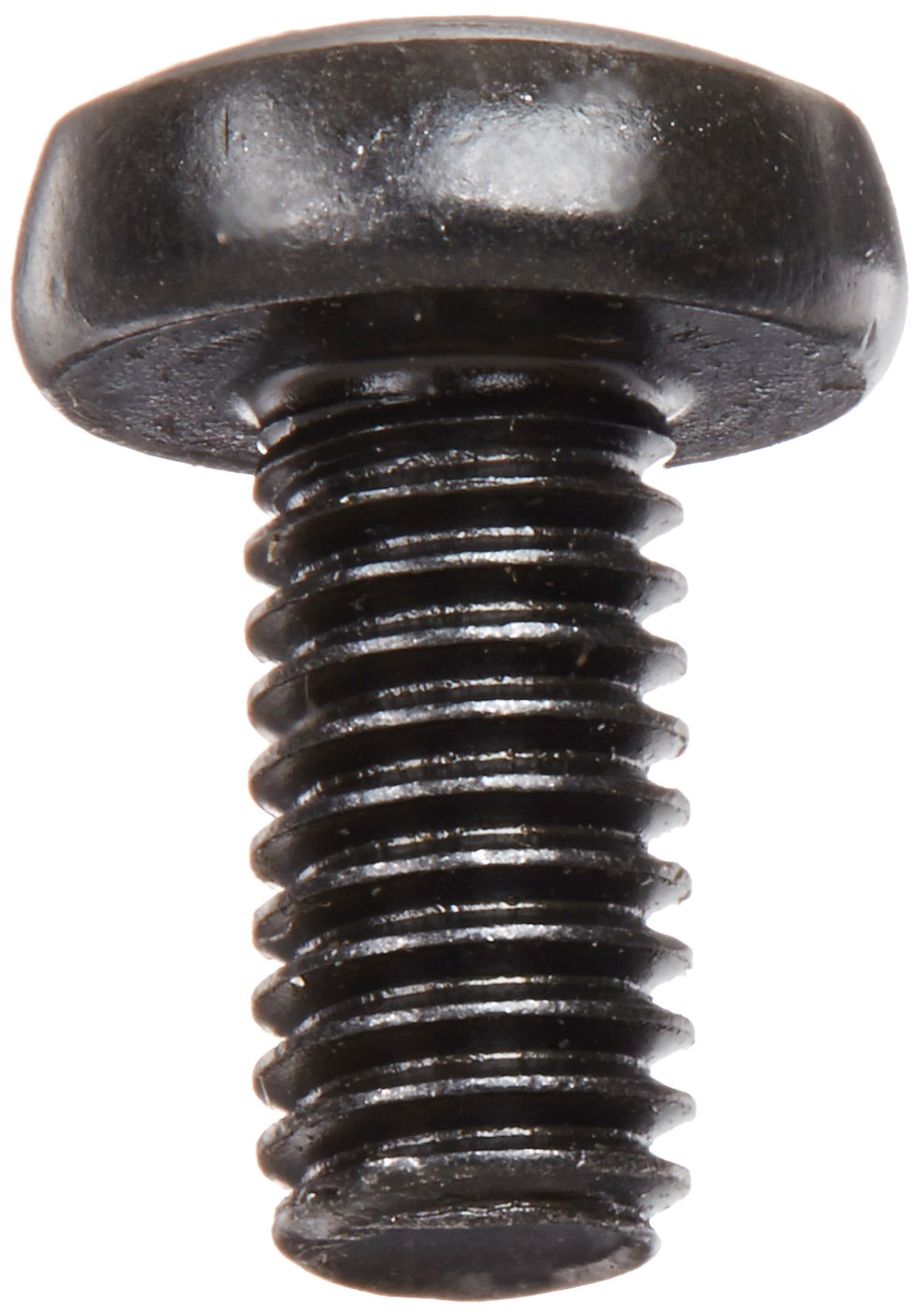 Small Parts M612D7985AB Steel Pan Head Machine Screw, Black Oxide Finish, Meets DIN 7985, #3 Phillips Drive, M6-1 Thread Size, 12 mm Length, Fully Threaded, Import (Pack of 100)