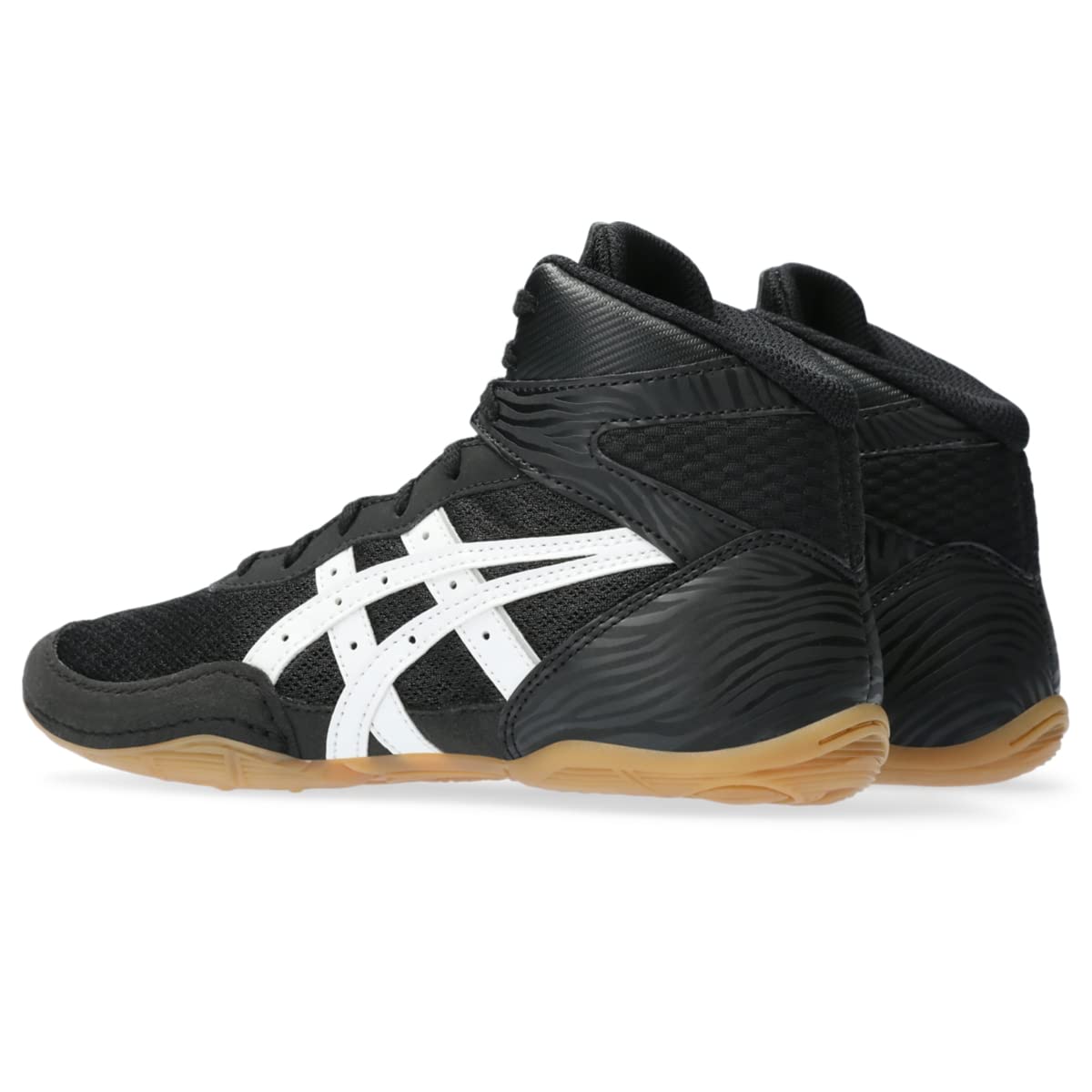 ASICS Kid's MATFLEX 7 Grade School Wrestling Shoes, 2, BLACK/WHITE