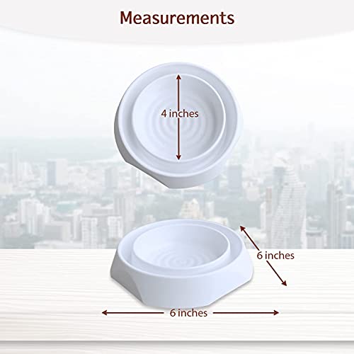 Bny Gifts Bed Bug Trap, with Anti Skid Pads and Black Light, 8 Pack, White