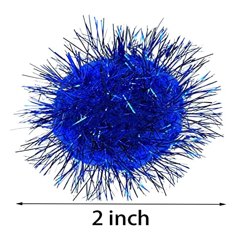 Axe Sickle 100 Pcs 2 Inch Sparkle Ball Cat Toy Interactive Balls Multicolor for Kittens Exercise and Multiple Cats Play and Chase