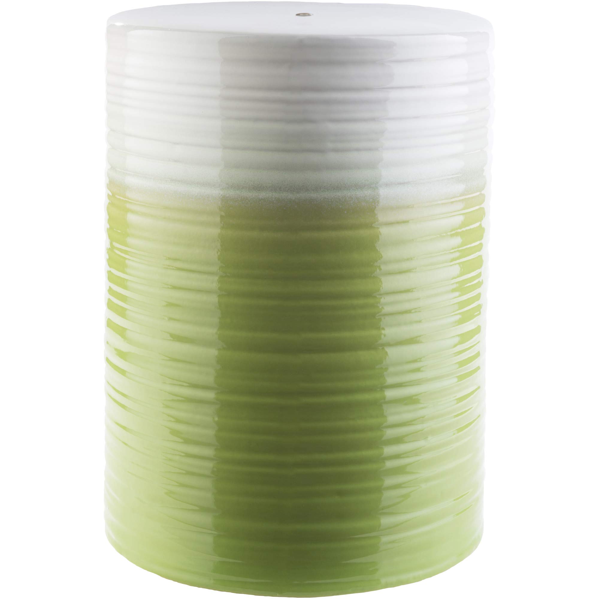 Artistic Weavers Reese Modern Ombre Garden Stool 18" H x 13" W x 13" D, Navy/White