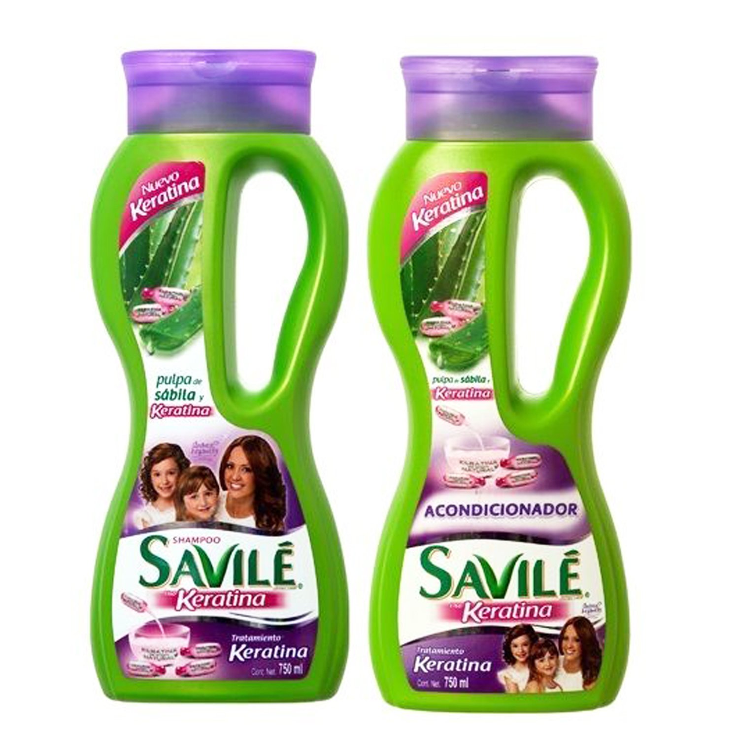 Savile Biotina Pulpa de Sabila y Keratina Shampoo/Acondicionador (Shampoo and Conditioner) by Savile