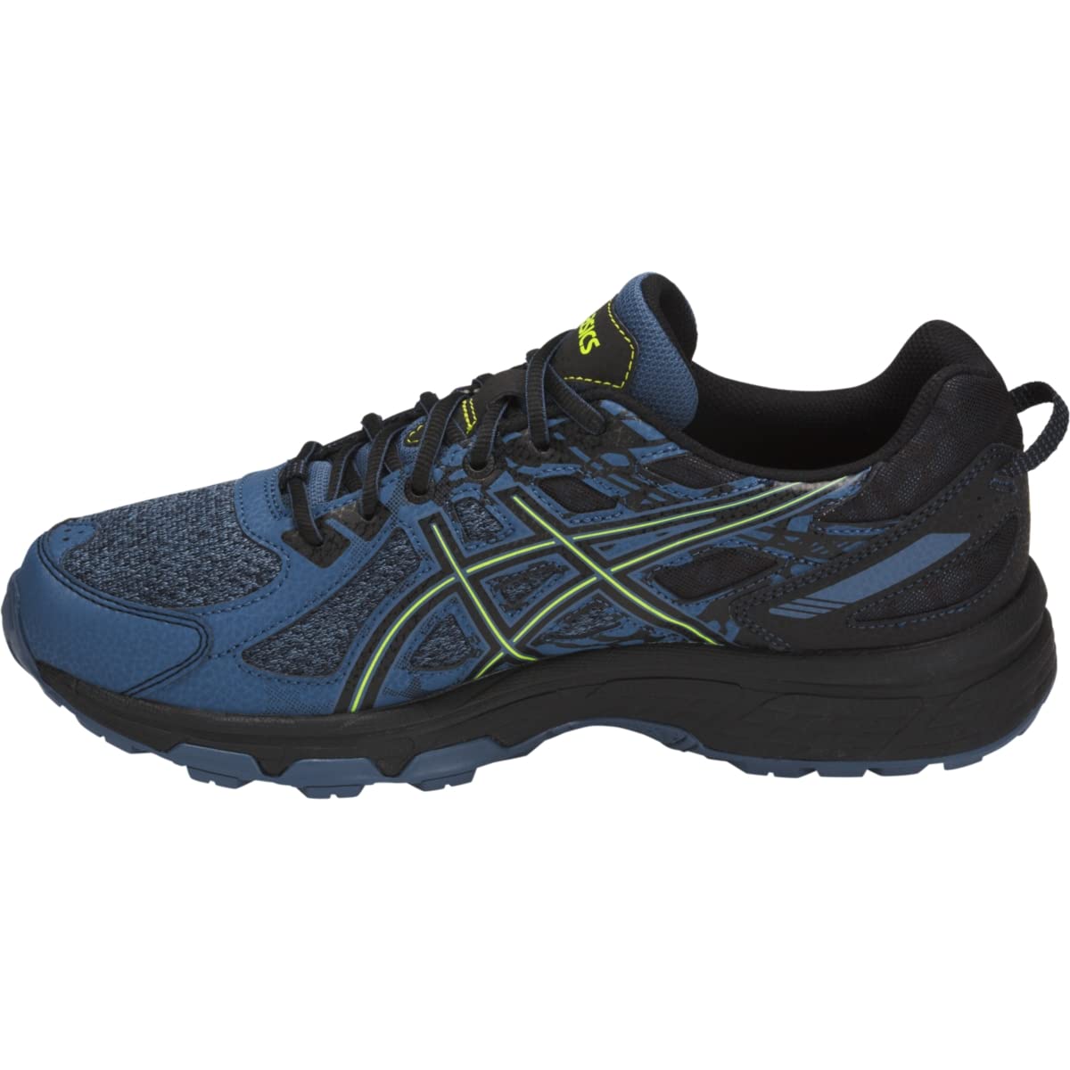 ASICS Men's Gel-Venture 6 Aluminum/Black/Directoire Blue Shoe 10 M US
