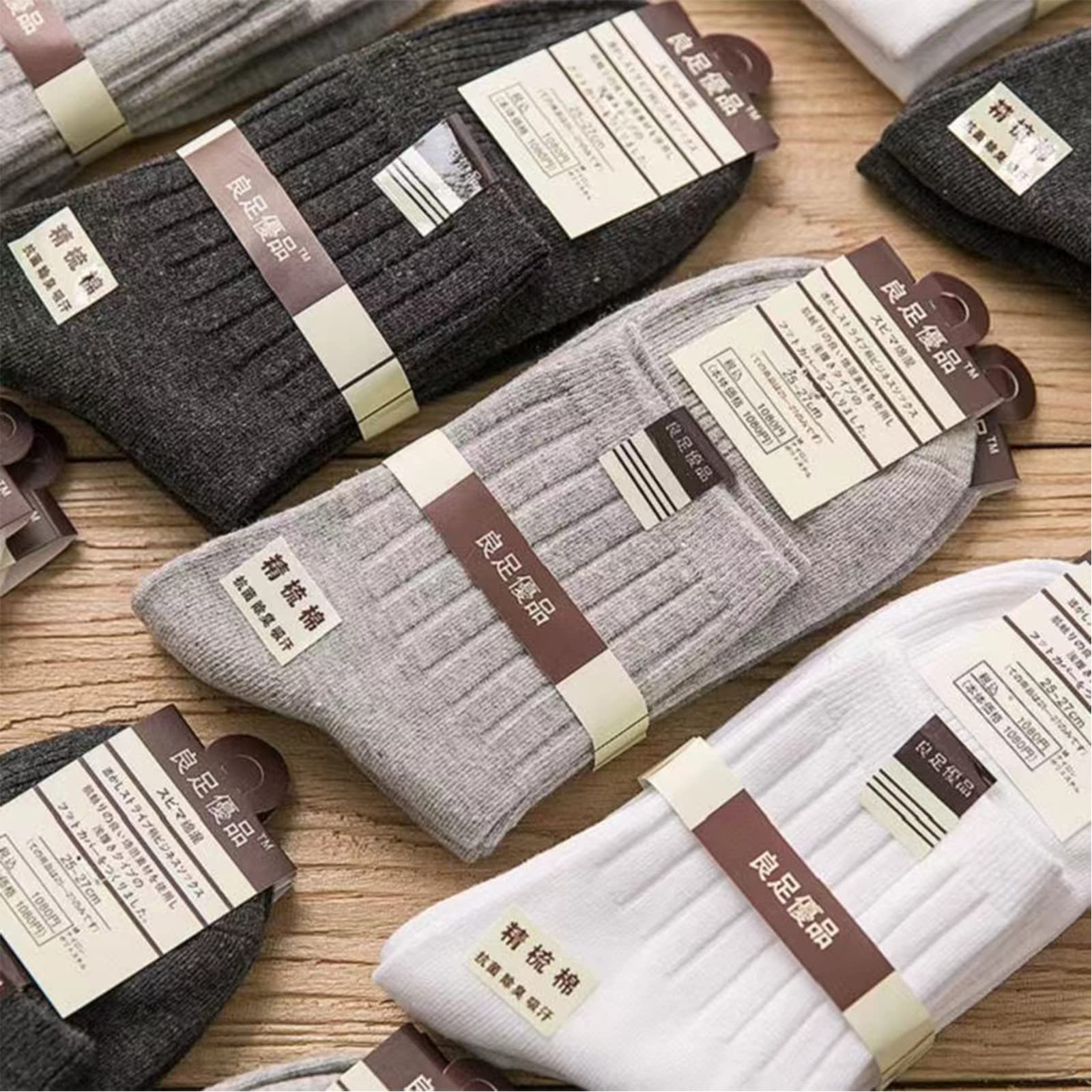 Aoiuhgyt Men's classic sports cotton socks,hiking socks,crew work boots socks for men 4 pcs