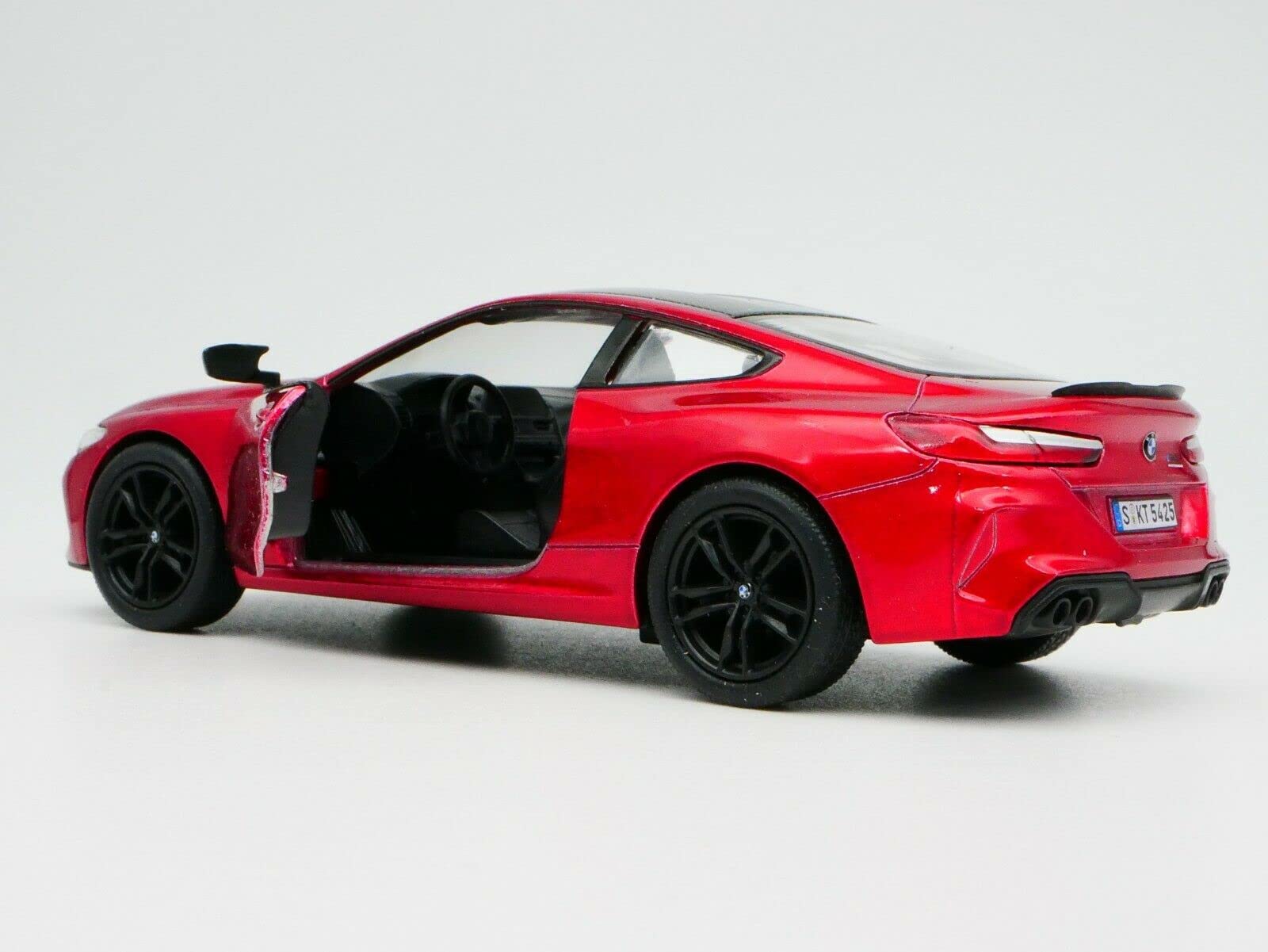 KiNSMART BMW M8 Competition Coupe Red 5" 1:36 Scale Die Cast Metal Model Toy Car w/Pullback Action