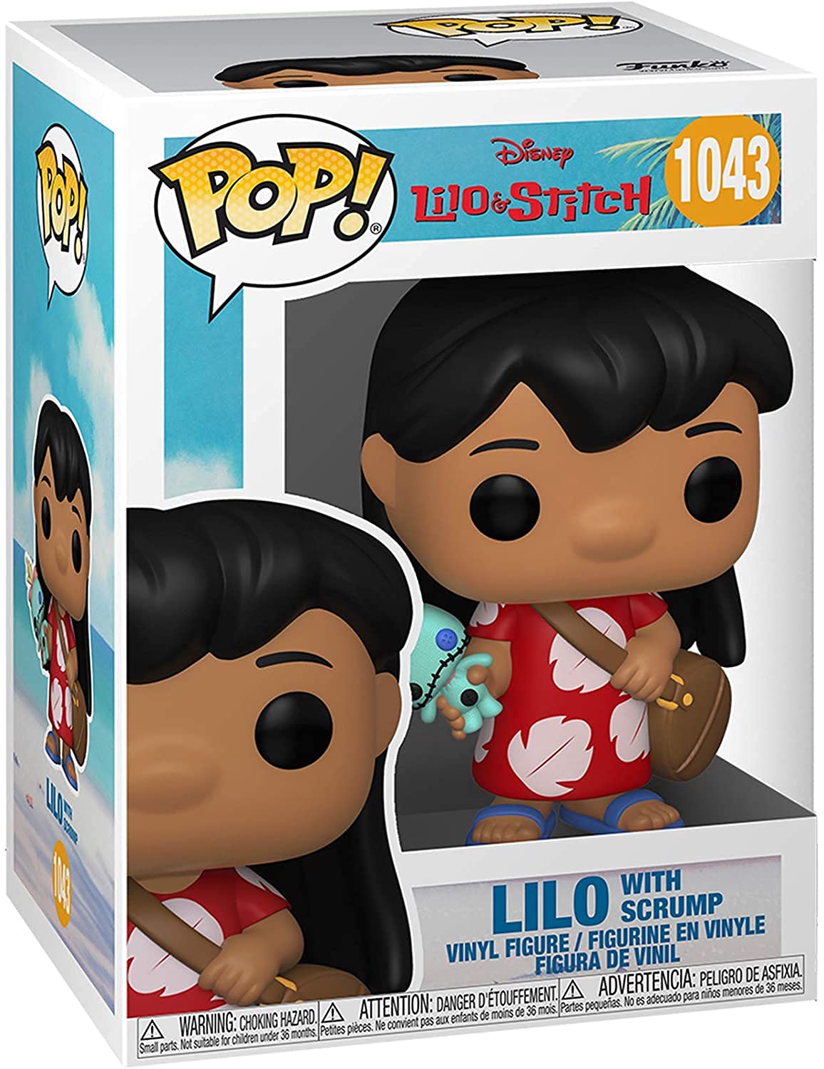 Funko Disney: Lilo & Stitch - Lilo with Scrump Pop! Vinyl Figure (Bundled with Compatible Pop Box Protector Case)