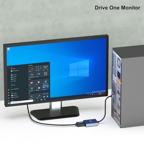 BENFEI USB 3.0 to HDMI Adapter, USB 3.0 to HDMI Male to Female Adapter for Windows 11, Windows 10, Windows 8.1, Windows 8, Windows 7(Not for Mac)