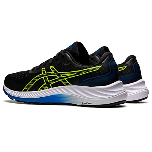 ASICS Men's GEL-EXCITE 9 Running Shoes, 9, BLACK/HAZARD GREEN