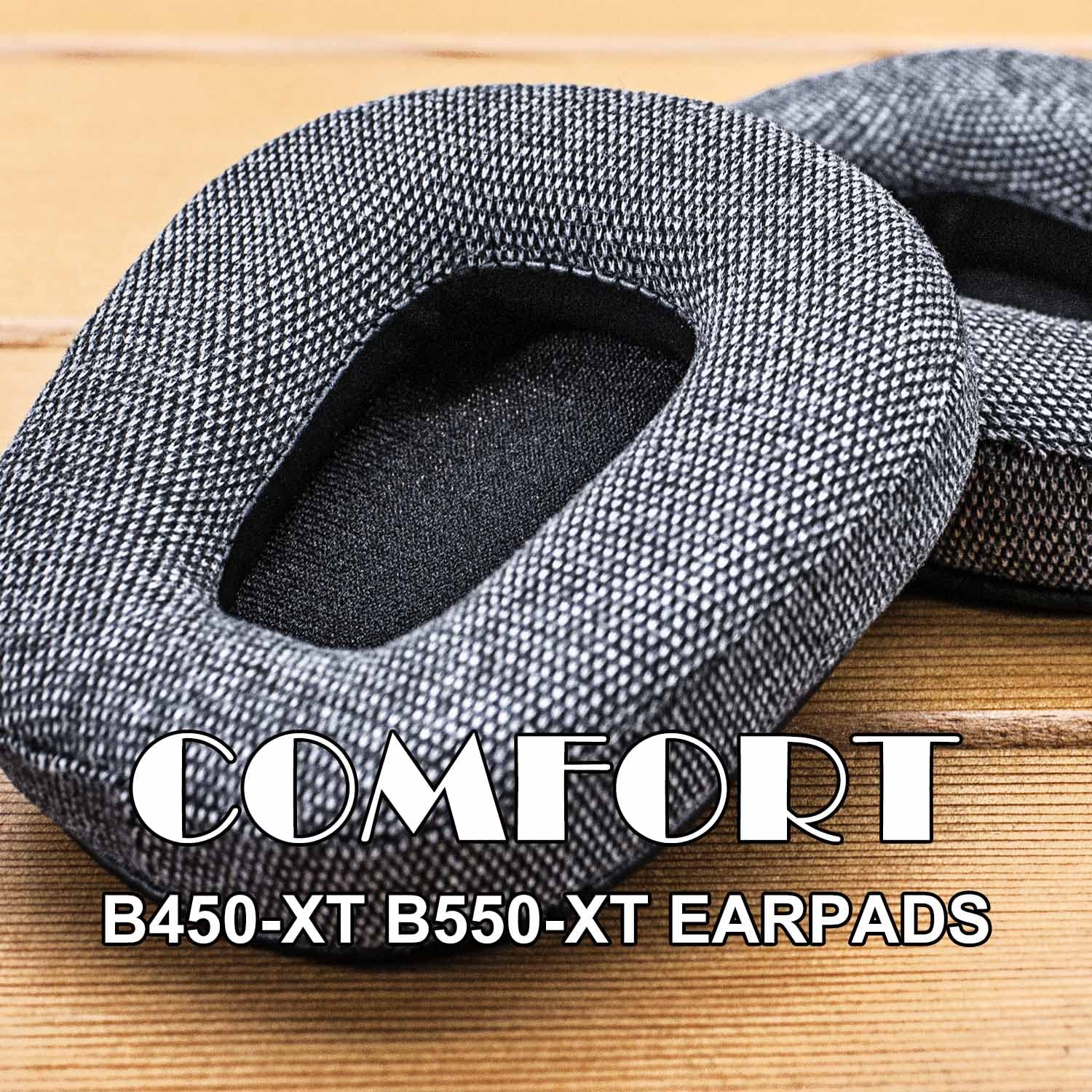 B450-XT B550-XT Kit Replacement Ear Pads Cushions - Compatible with B450 XT / B550 XT Headset I B450-XT/B550-XT Replacement Cushion Kit (Comfortable Gray Fabric)