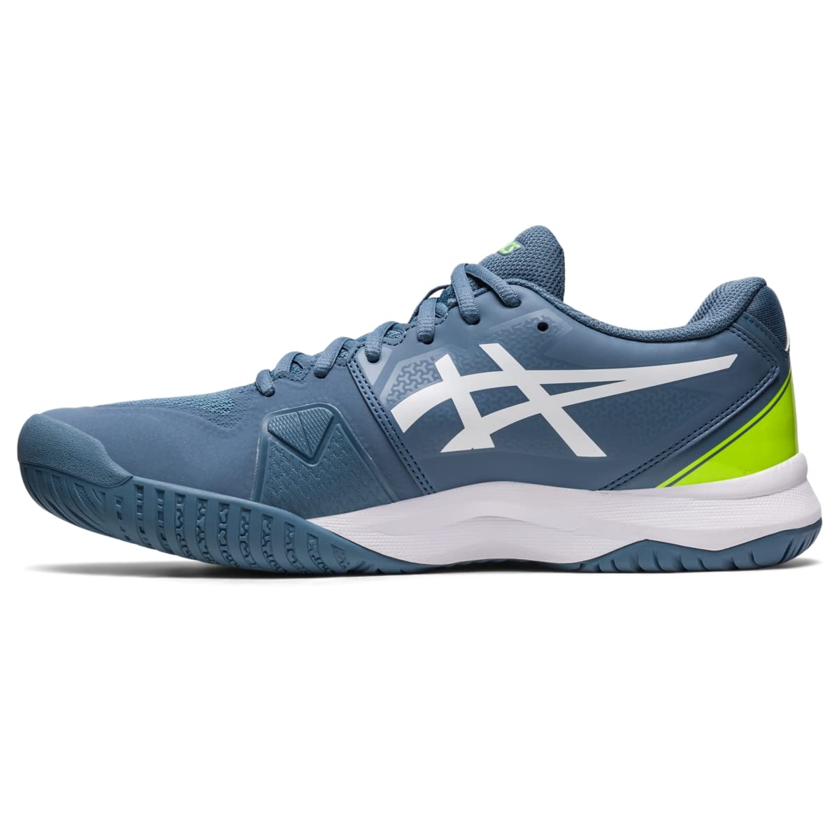 ASICS Men's GEL-CHALLENGER 13 Tennis Shoes, 11, STEEL BLUE/WHITE