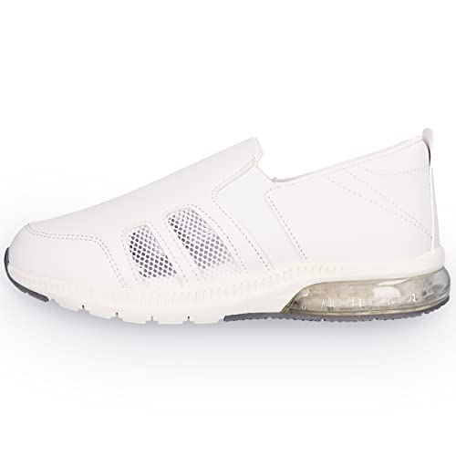 BBONUS Nursing Shoes Woman, Today Shoes White Comfortable (White, us_Footwear_Size_System, Adult, Women, Numeric_Range, Wide, Numeric_8, Numeric_8_Point_5)