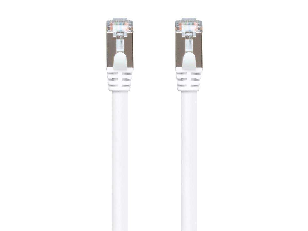 Monoprice Cat7 Ethernet Patch Cable - 3 feet - White| Flexboot RJ45 Stranded 600Mhz S/FeetP CMX Pure Bare Copper Wire 26AWG - Entegrade Series