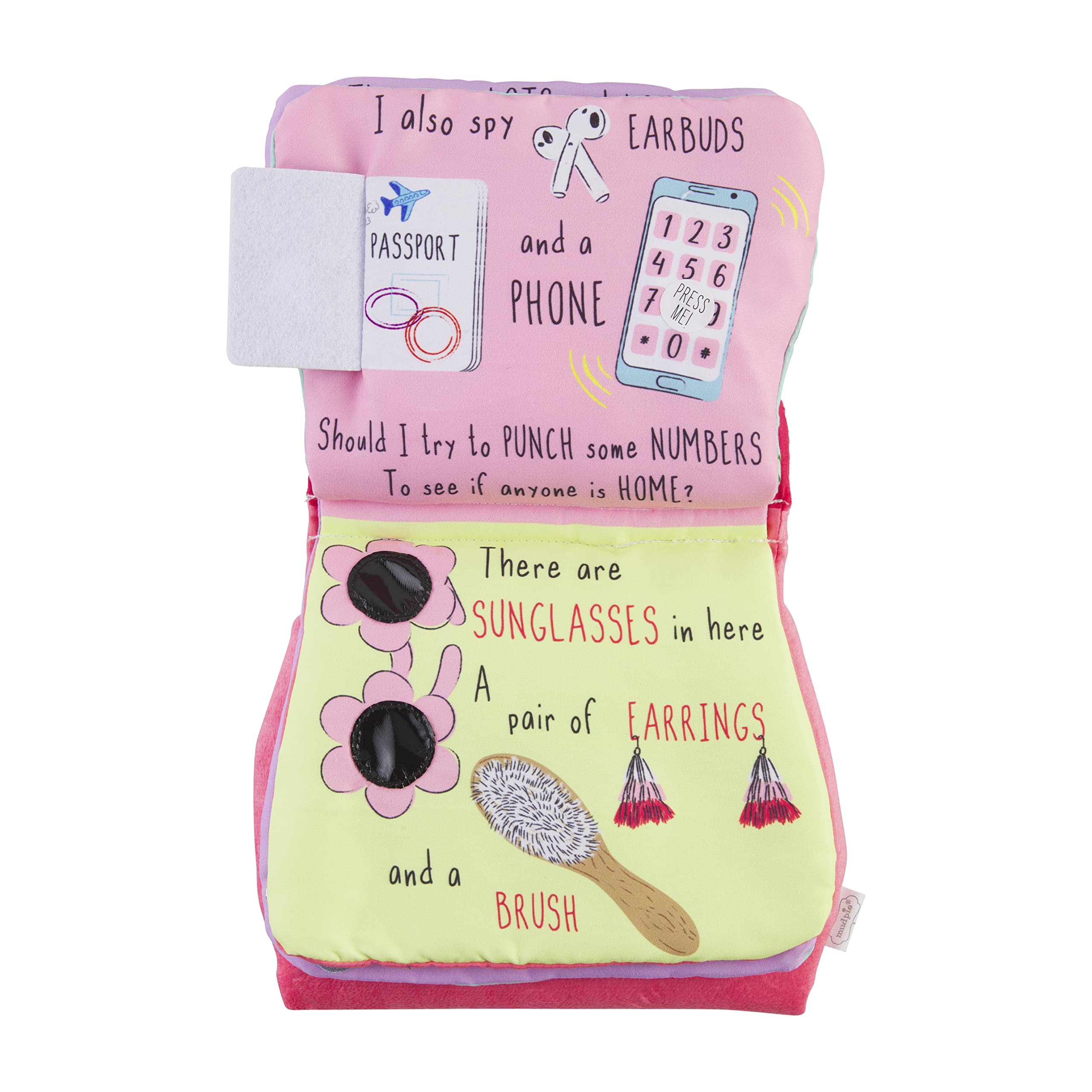 Mud Pie Children's Mom's Purse Plush Book